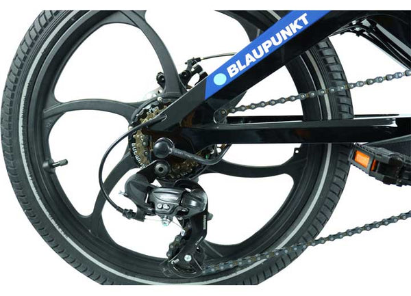 Blaupunkt Fiete Ebike 20in Tire 36V 350W Mech Disc Brakes Pedal & Throttle Assist Blue Black ...