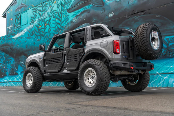 Body Armor 2021-2024 Ford Bronco Rear Tube Doors Pair With Webbing FB ...