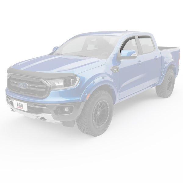 EGR 2019-2023 Ford Ranger Crew Cab In-channel Window Visors 573555 ...