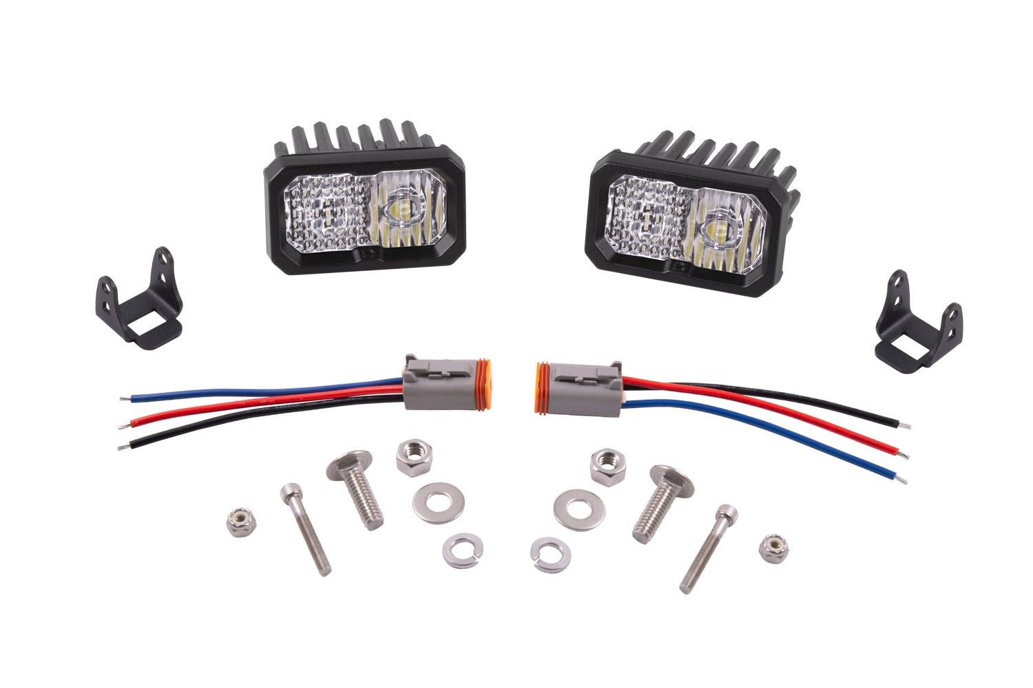 Diode Dynamics Stage Series 2" Pro White Combo Standard WBL pair DD640 ...