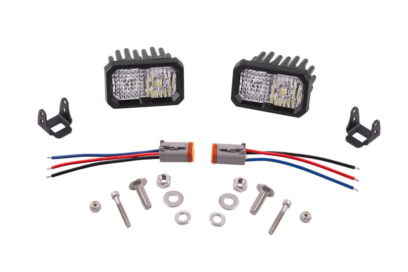 Diode Dynamics Stage Series 2" Pro White Combo Standard WBL pair DD640 ...