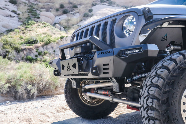 Attica Universal Offroad Front Bumper Winch Flip-Up Roller Fairlead ...