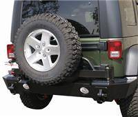 Rampage 2007-2014 Jeep JK Wrangler Recovery Bumper Rear with Swing Away ...