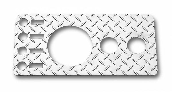 Warrior 1976-1986 Jeep Cj7 Cj8 Dash Overlay With Radio Brushed Aluminum ...