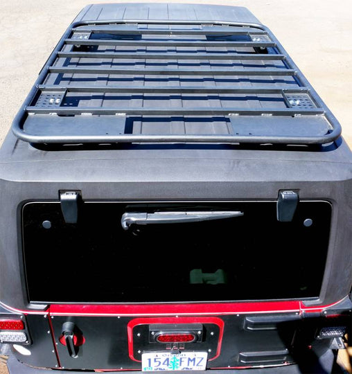 Warrior Jeep Yj Tj Jk Wrangler Platform Roof Rack System With 2" Mount ...