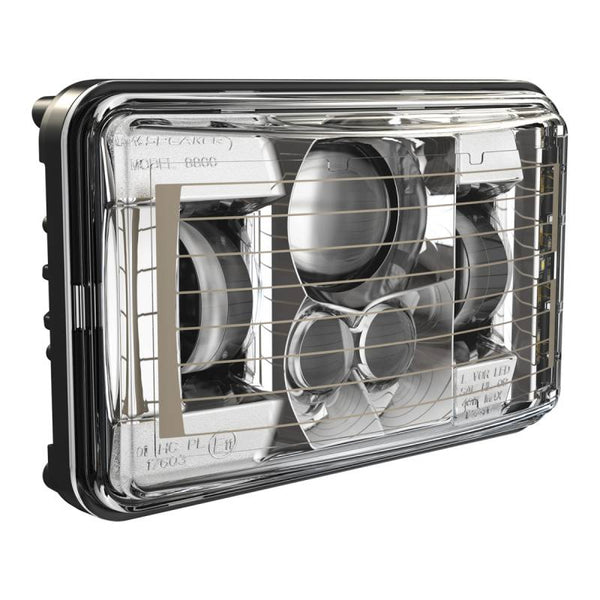 J.W Speakers 8800 EV2 12V 24V LED High Beam SAE/ECE Headlight with Chr ...