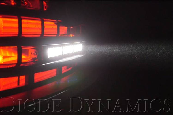 Diode Dynamics 18 Inch LED Light Bar Single Row Straight Clear Flood E ...