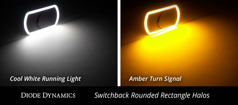 Diode Dynamics Switchback Rounded Rectangle Halos Universal DD2260 ...